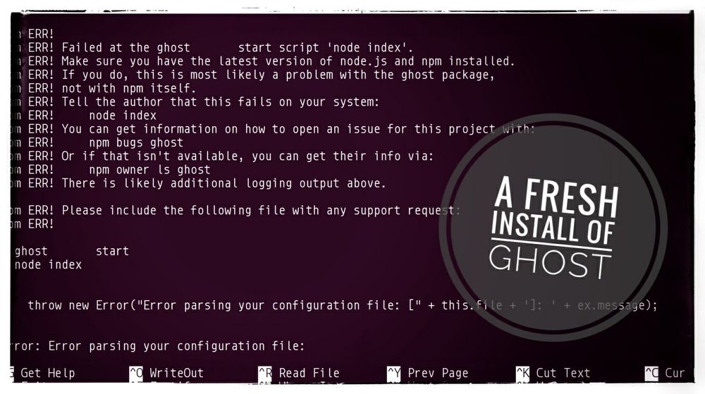 How To: Manually Installing Ghost